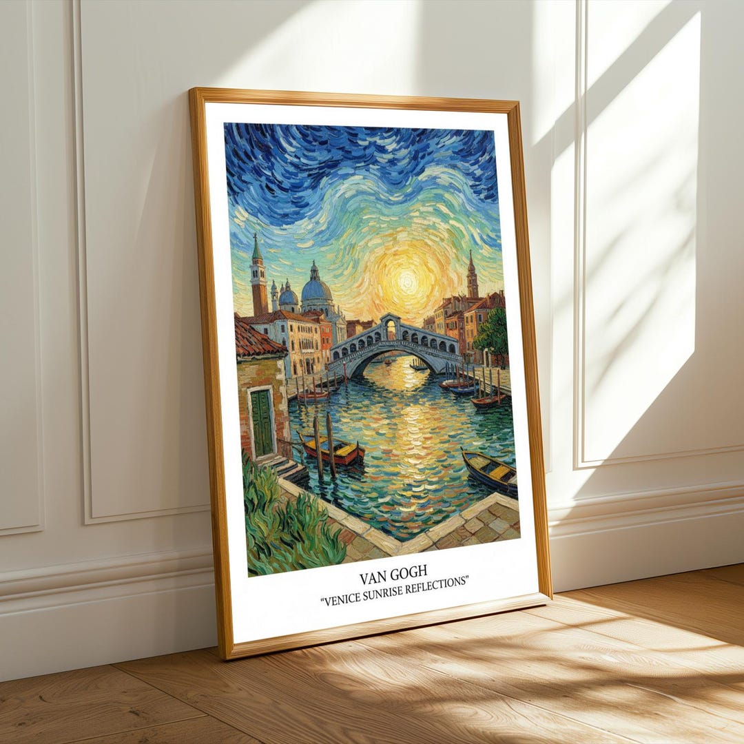 Vincent Van Gogh Poster Venice Art Print Wall Art Print | Van Gogh Vibe ...