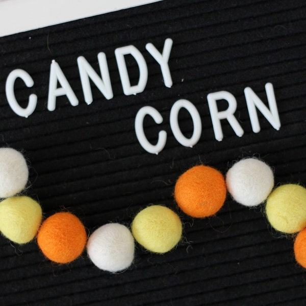 Felt Pom Poms Candy Corn - Etsy