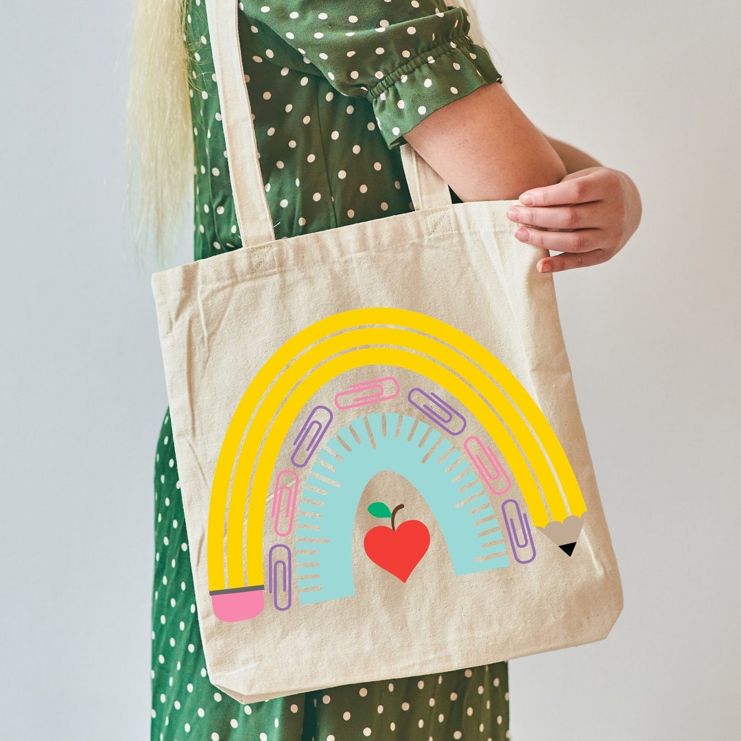 Boho Pencil Rainbow, Teacher, School, PNG, SVG, Instant Download ...