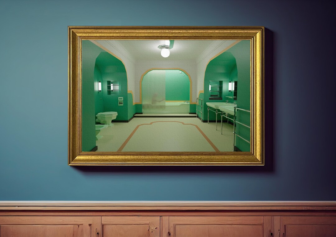 The Shining Movie Bathroom Canvas Wall Art Print, Stanley Kubrick's ...