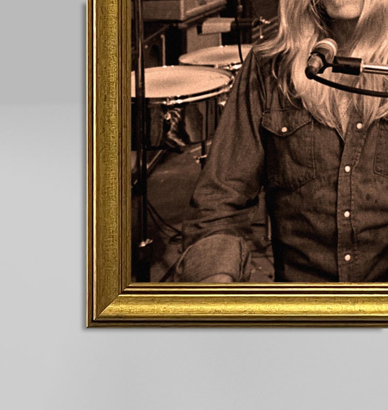 Gregg Allman & Duane Vintage Framed Photo Art: Retro Music Decor - Etsy