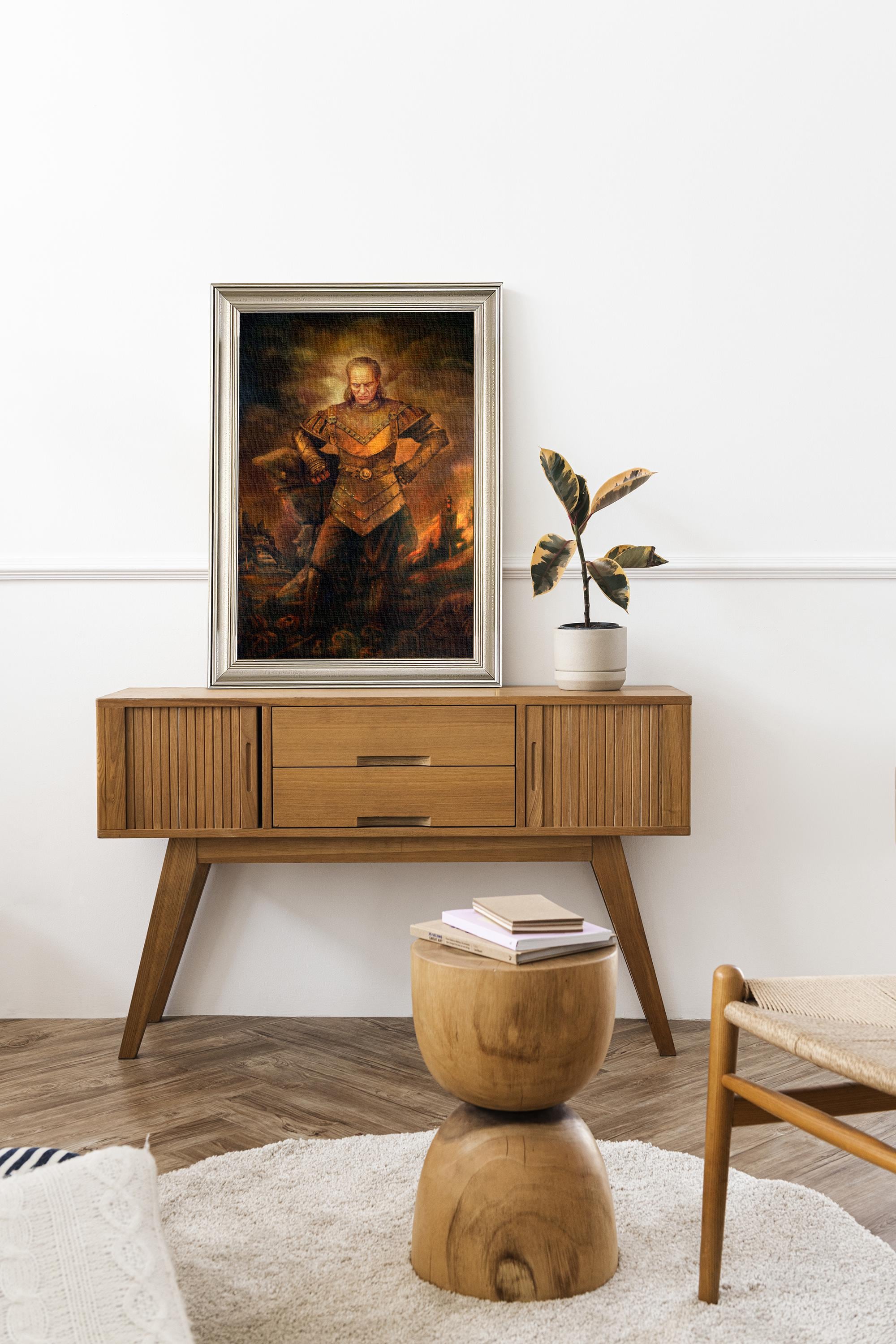 Vigo the Cruel From Ghostbusters II Painting Replica Canvas, Vigo the ...