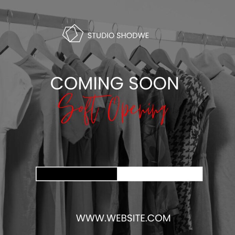 EDITABLE "coming Soon" for Clothing Business, for Online Posting, for ...
