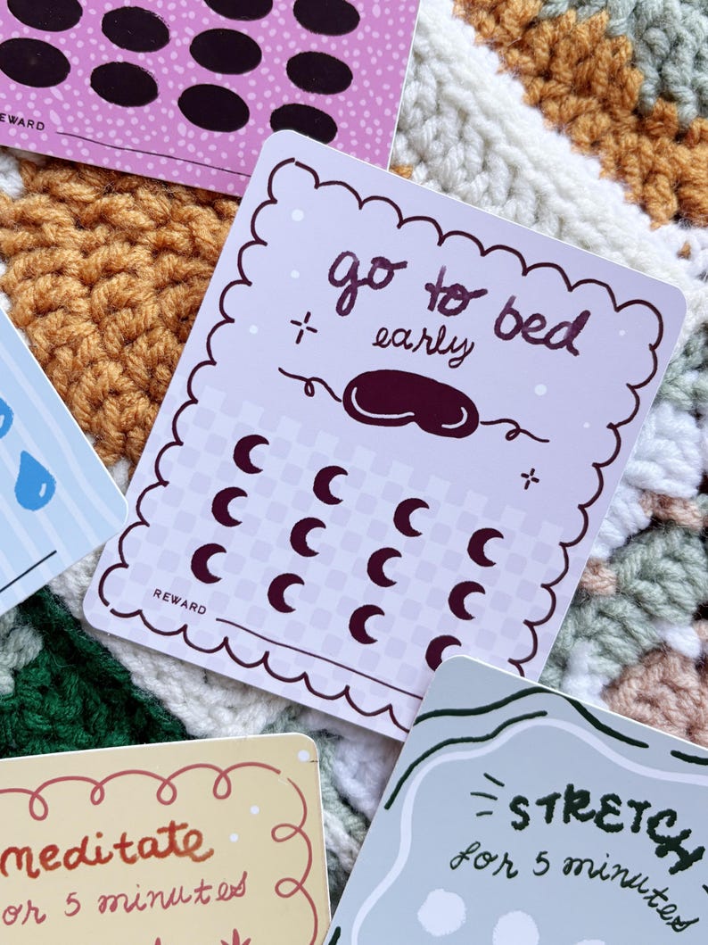 Soft Girl Reset Punch Cards – Set of 5 | Printable Self Care Punch ...