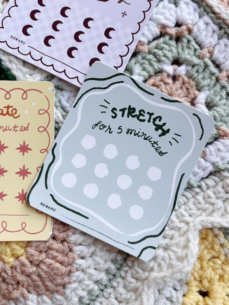 Soft Girl Reset Punch Cards – Set of 5 | Printable Self Care Punch ...