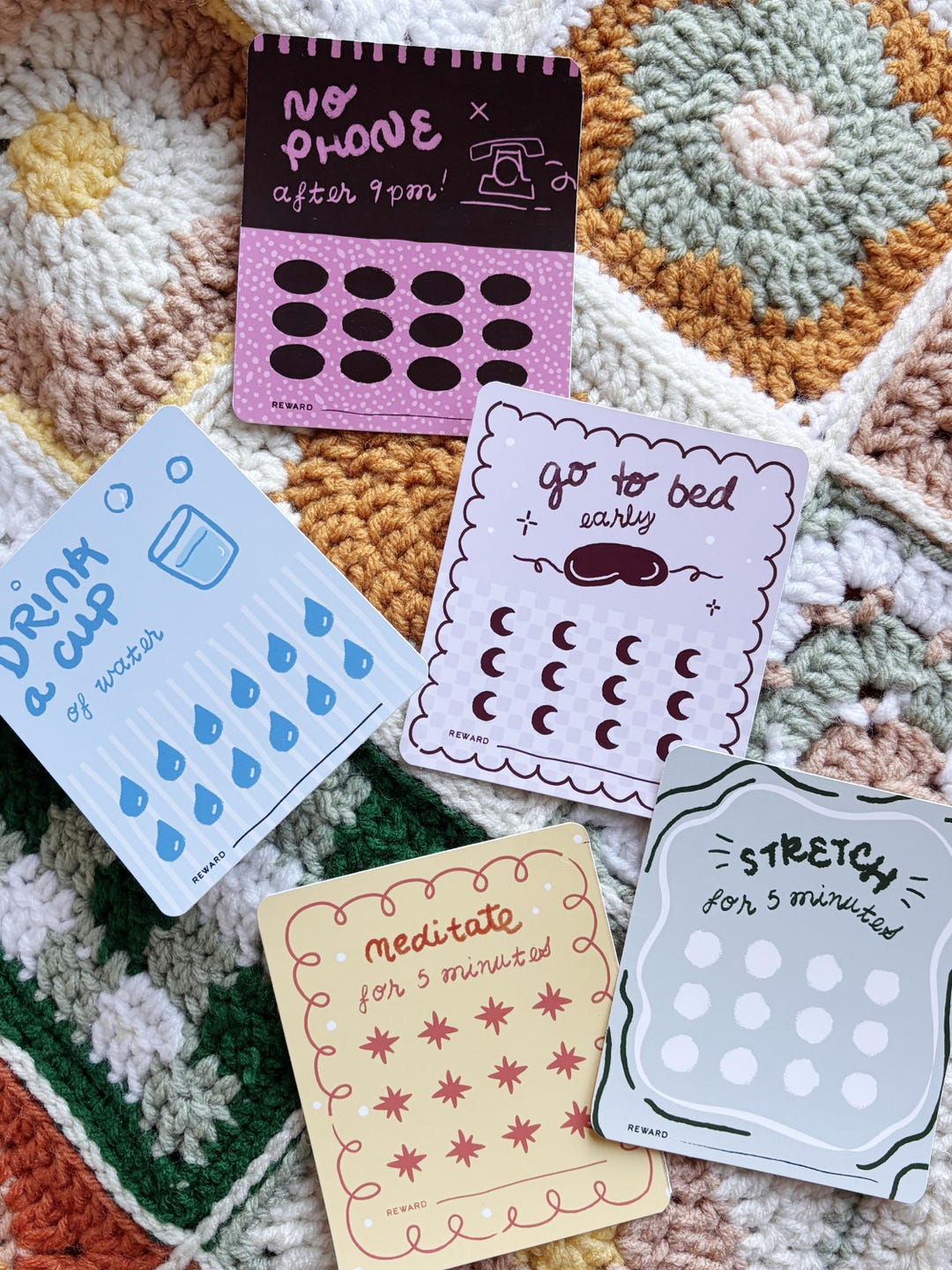 Soft Girl Reset Punch Cards – Set of 5 | Printable Self Care Punch ...
