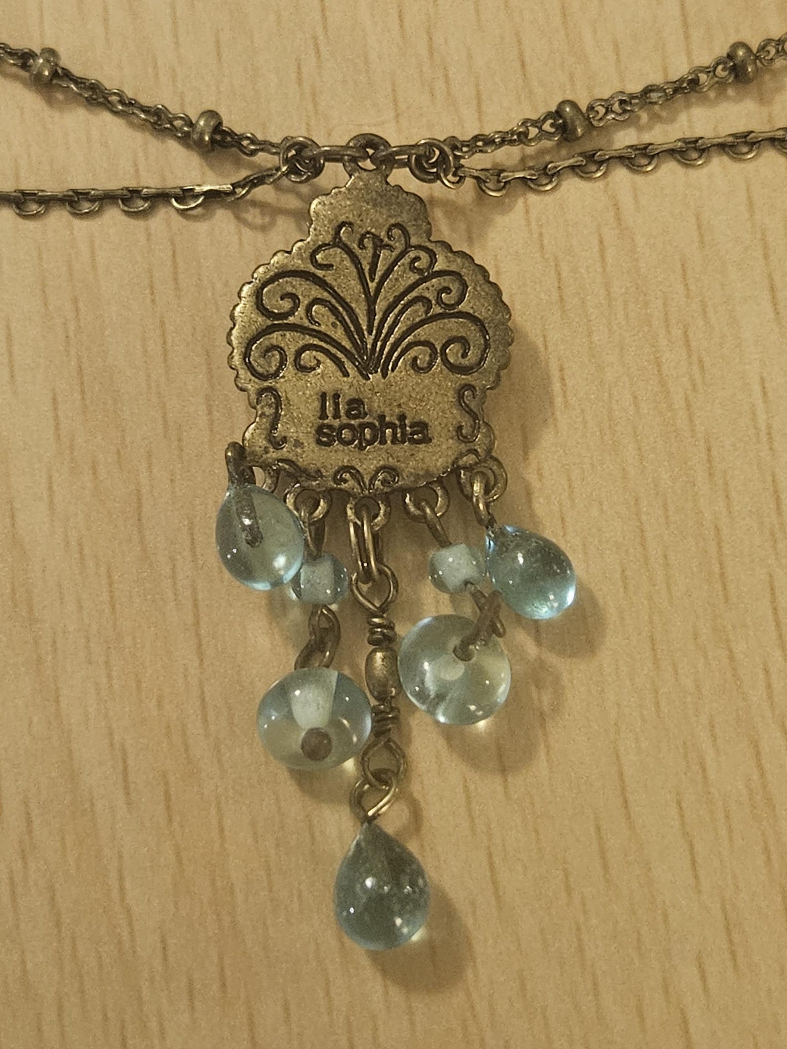 Vintage Lia Sophia Aria Necklace With a Drop Pendant With Beautiful ...