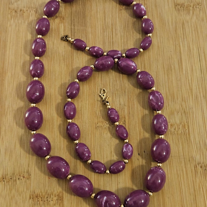 Fuschia Necklace - Etsy