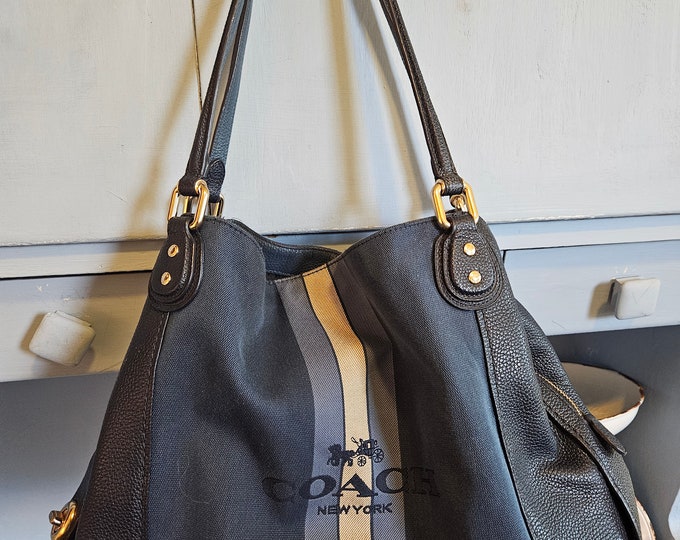 Vintage 70’s Coach Crescent Saddle Bag NYC 9235 Navy Blue - Etsy