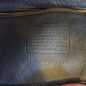 Vintage Authenticated Black Coach Curtis Leather Purse in Very Good ...