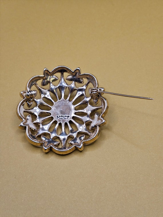 Amazingly beautiful vintage Monet enamel brooch from … - Gem