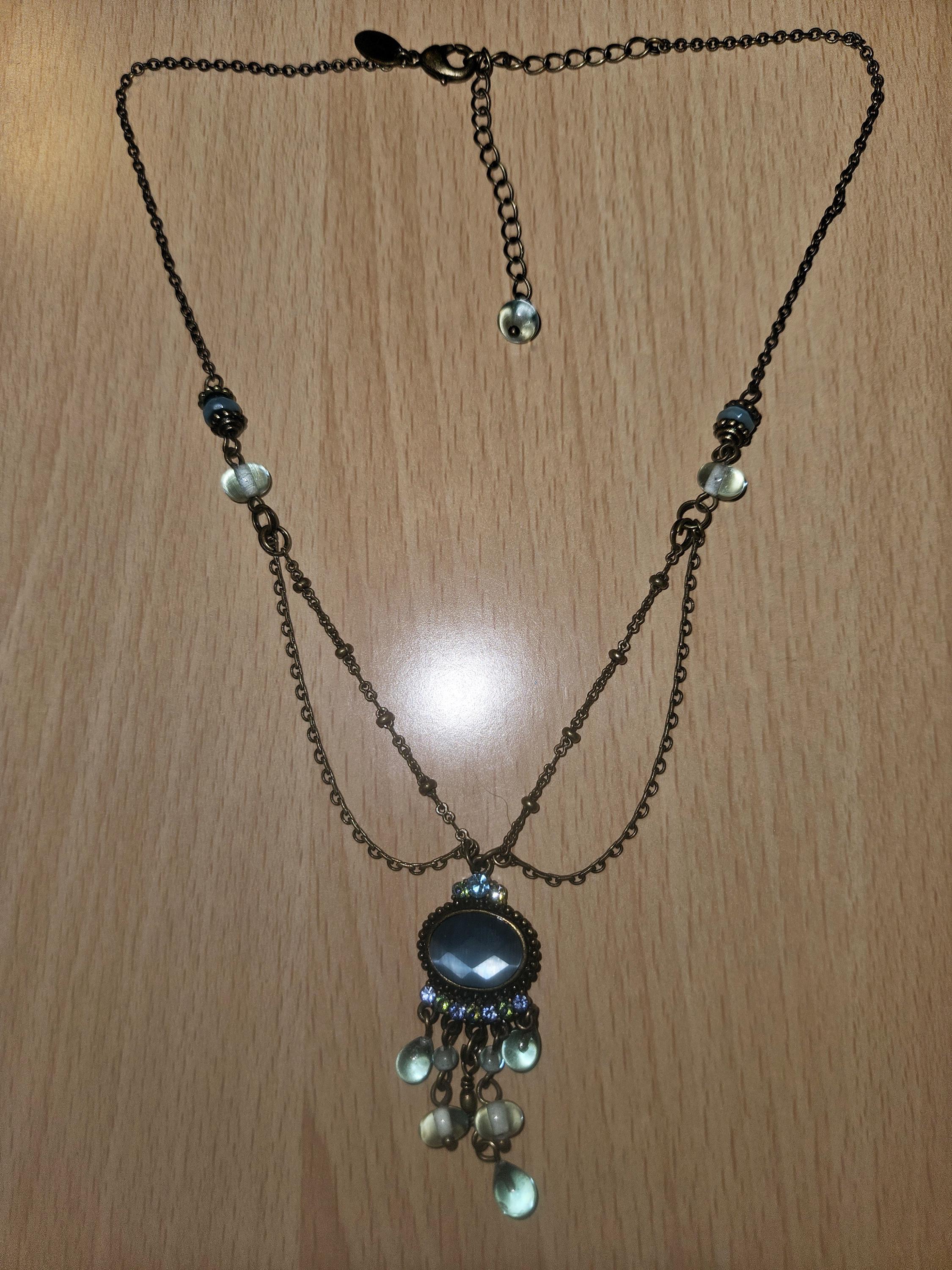 Vintage Lia Sophia Aria Necklace With a Drop Pendant With Beautiful ...