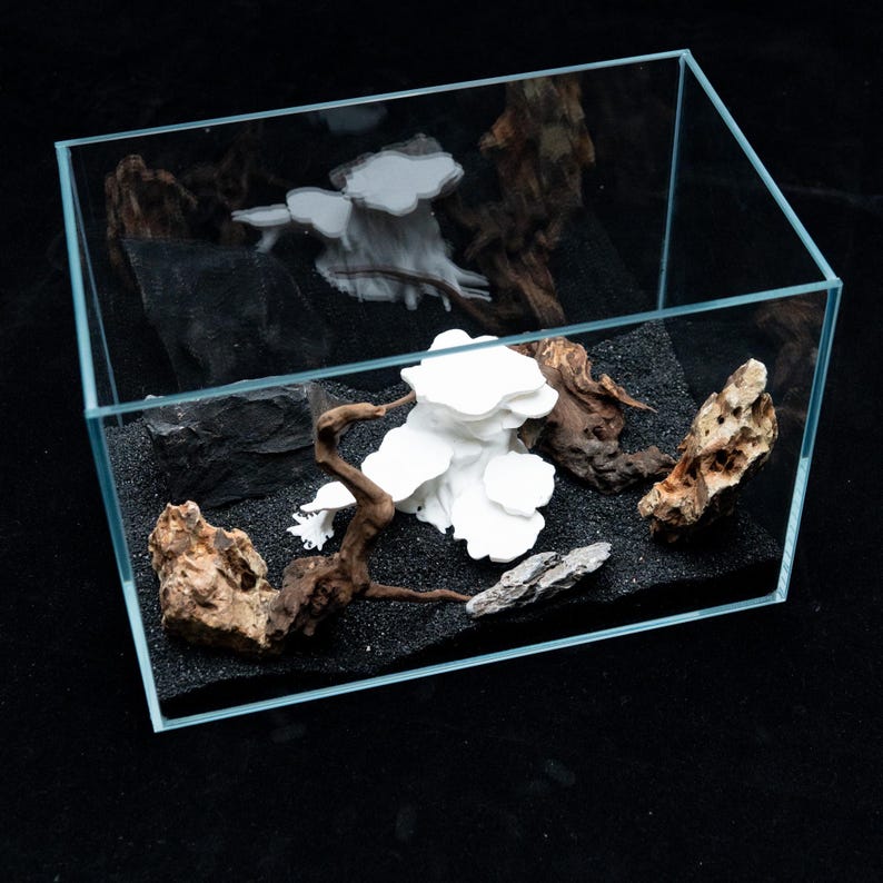 3D Printed Reptile Climbing Platform and Hideout Tree Stump Rock ...