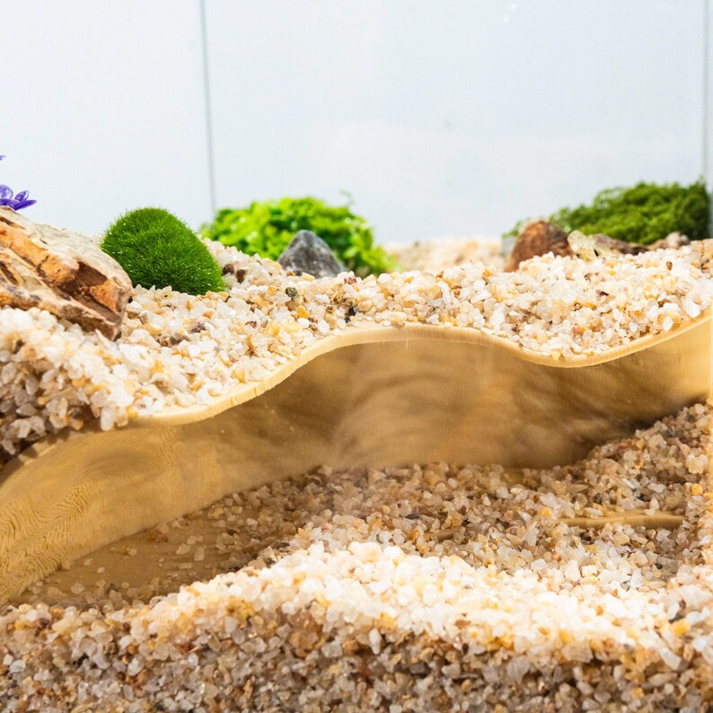 3D Printed Aquarium Tunnel Decoration Fish Tank Hide Cave Curved ...