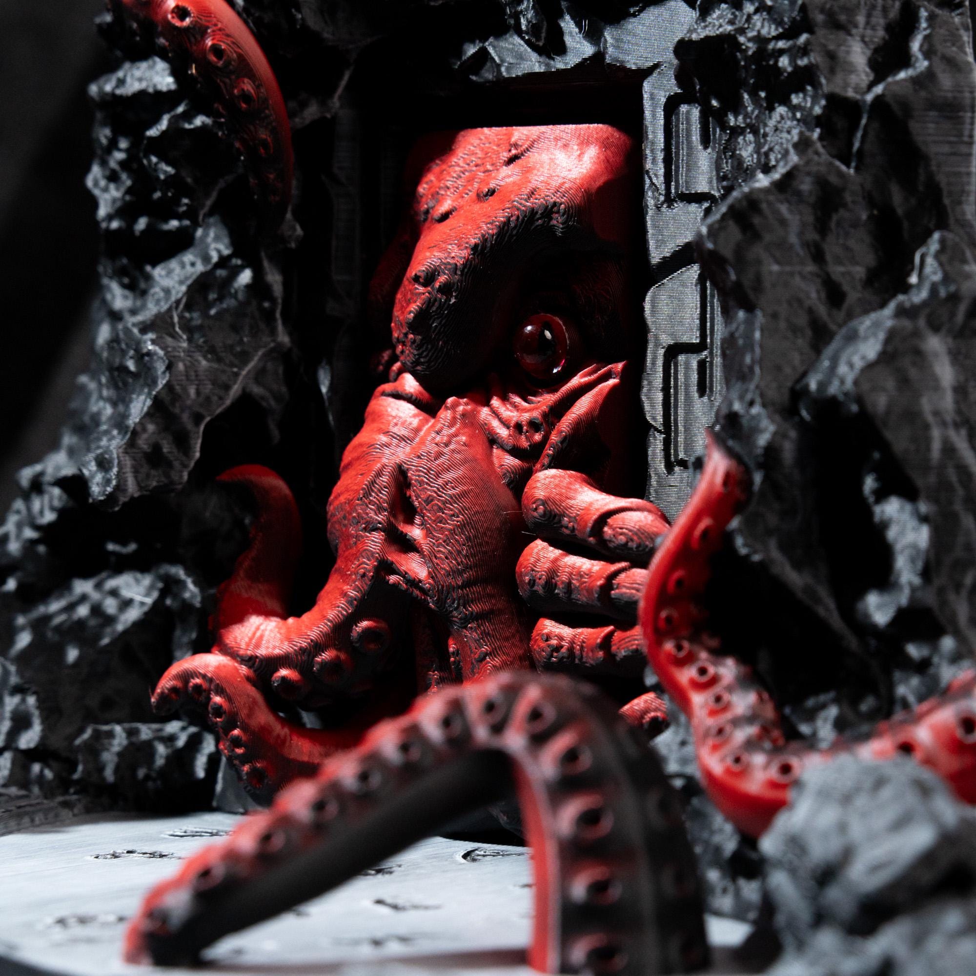 Cthulhu Style Aquarium Decor 3D Printed Deep Sea Monster Fish Tank ...
