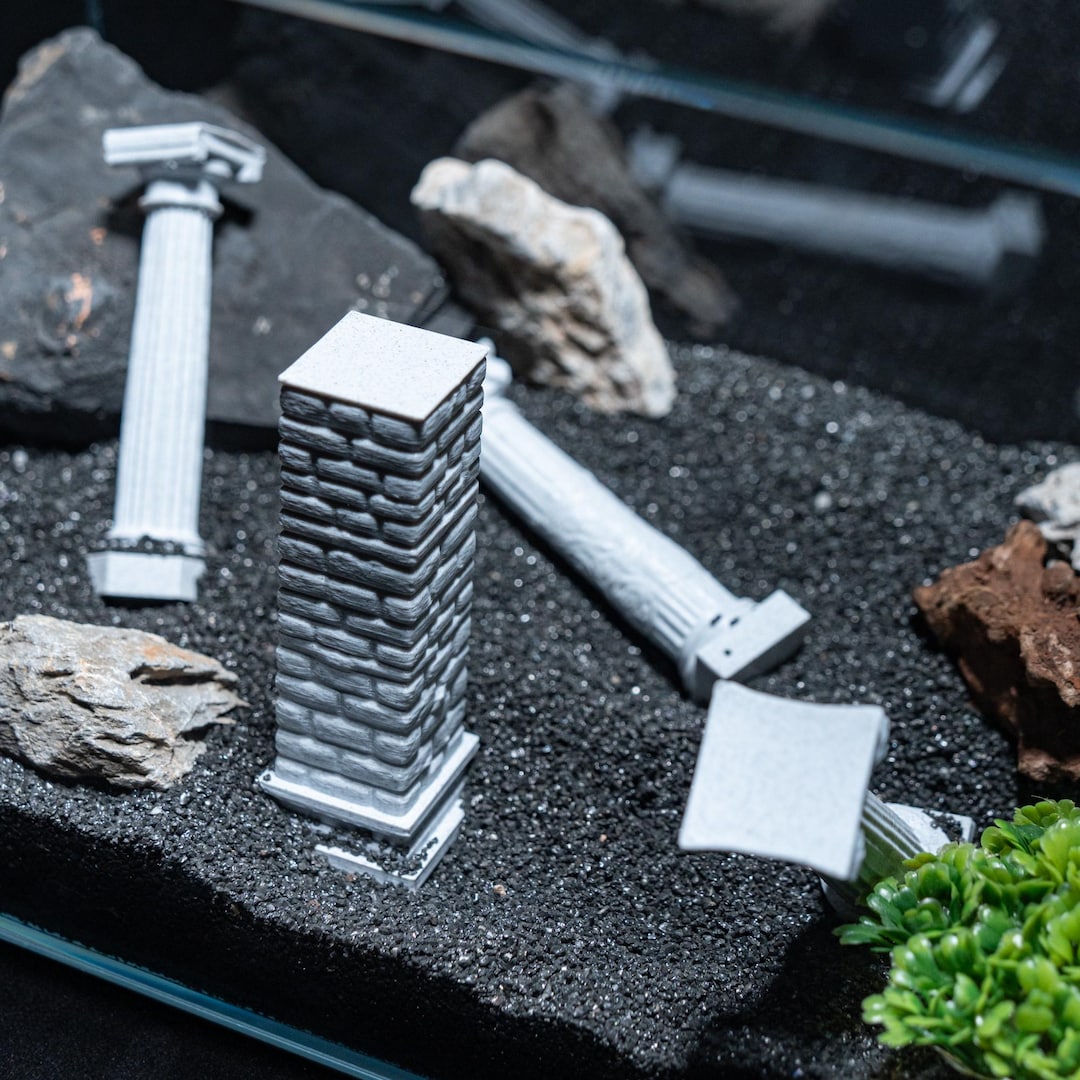 Greek Roman Aquarium Column Set 3D Printed Classical Pillars Ancient ...