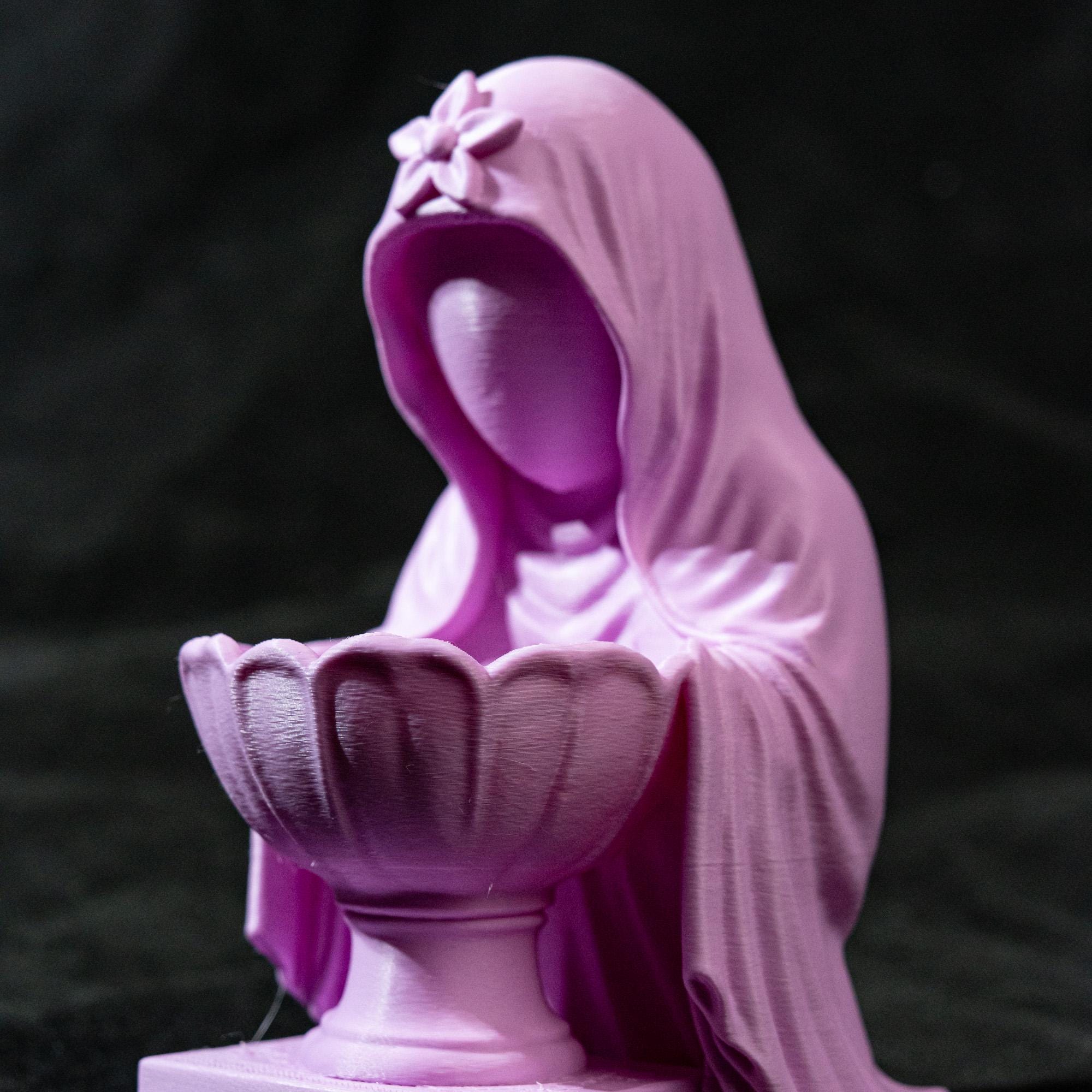 Gothic Monk Aquarium Statue 3D Printed Hooded Figurine Betta Fish Tank ...