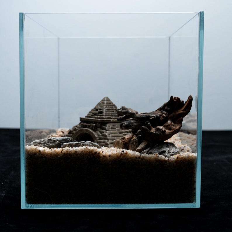 Egyptian Pyramid Aquarium Cave for Fish and Shrimp Breeding Shelter 3D ...