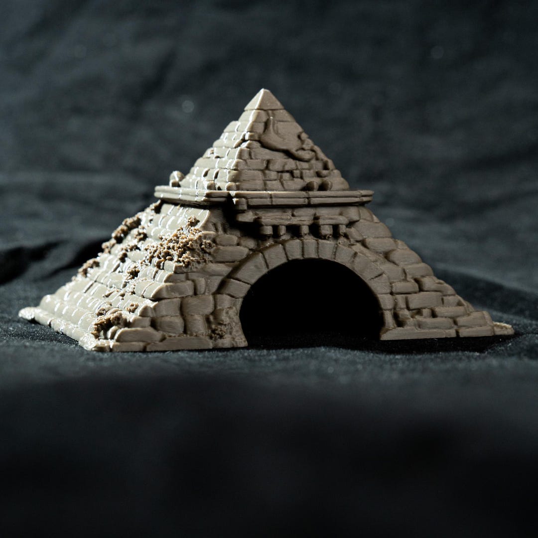 Egyptian Pyramid Aquarium Cave for Fish and Shrimp Breeding Shelter 3D ...