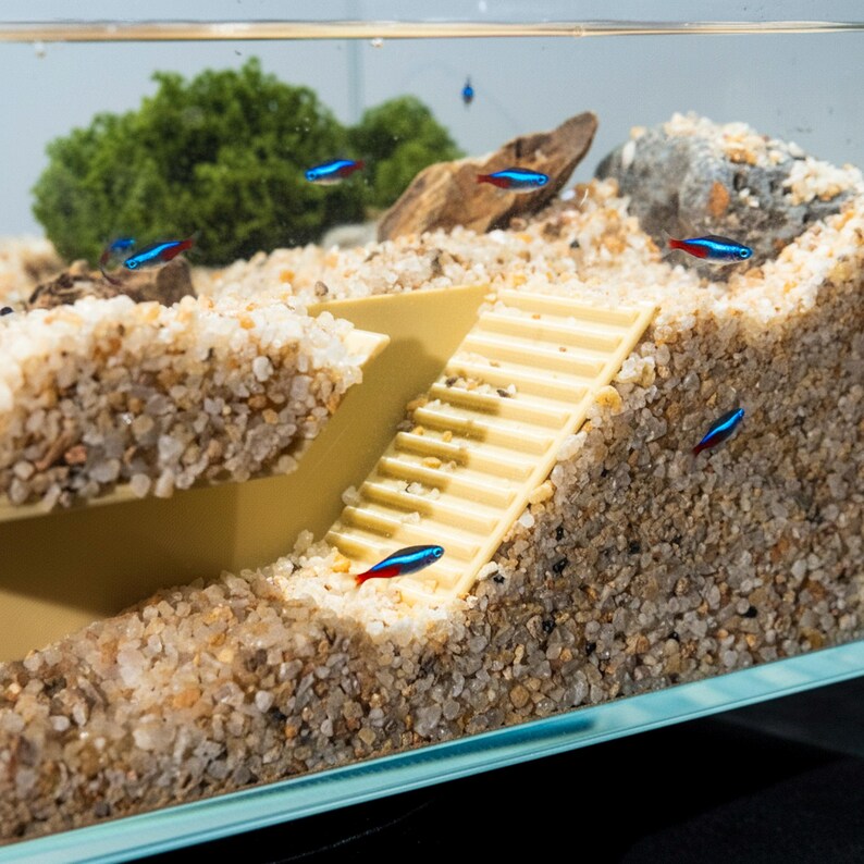 Aquarium Tunnel Decoration 3D Printed Fish Tank Cave Bridge Sand ...
