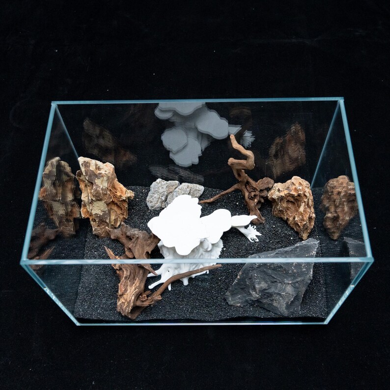 3D Printed Reptile Climbing Platform and Hideout Tree Stump Rock ...