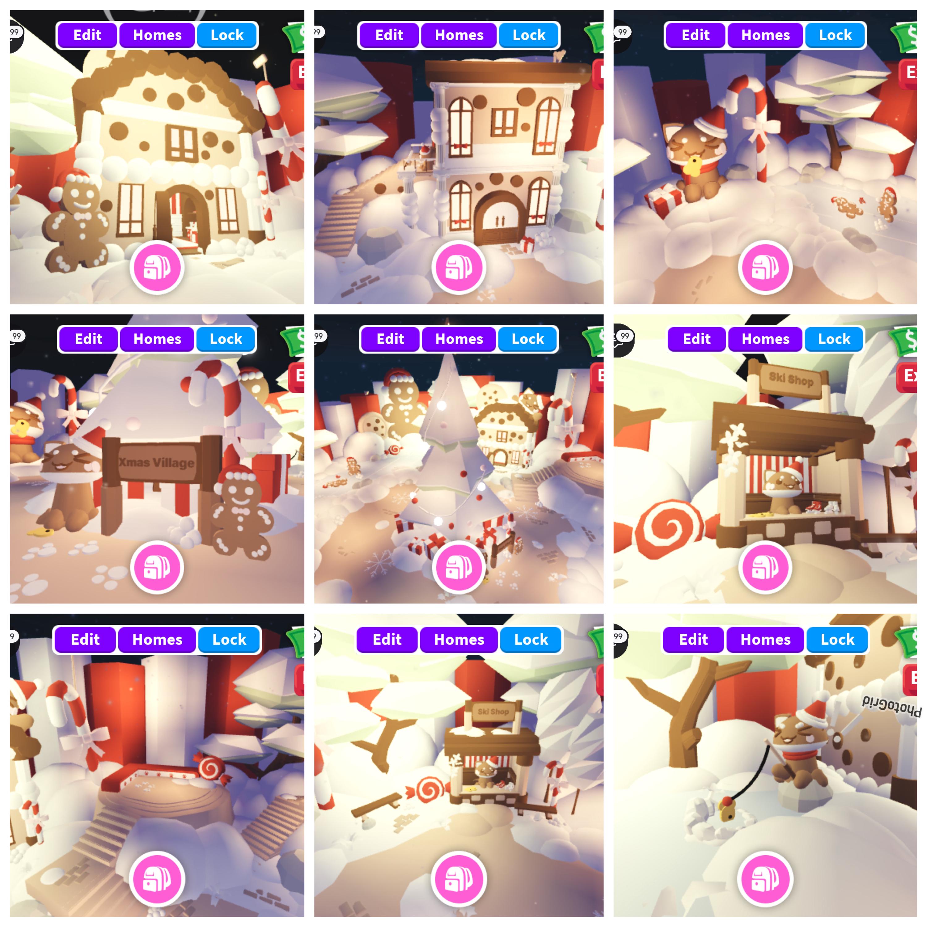 Adopt Me Gingerbread Christmas Village House Build - Etsy UK
