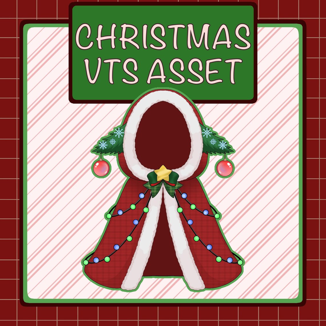 Christmas Coat VTS Asset || Live2d Rigged || Vtube Studio Asset, Vtuber ...