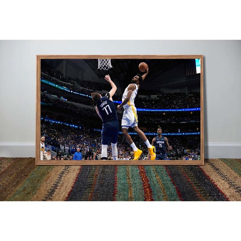 Andrew Wiggins Dunk Over Luka Doncic in Game 3 Canvas | Etsy Andrew Wiggins Dunk Over Luka Doncic in Game 3 Canvas | Etsy