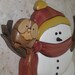 SNOWMAN & THE OWL, Hand Carved Intarsia Wooden Wall Decor by Rakowoods ...