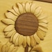 SUNFLOWERS TWO 16, Realistic Intarsia Carved Flowers by Rakowoods ...