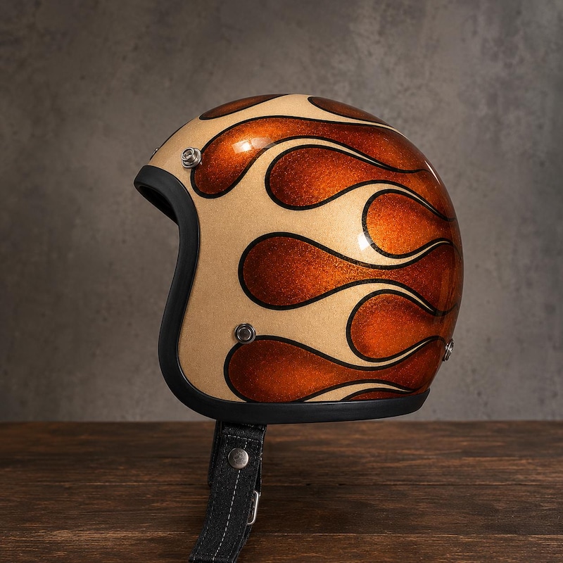 Metalflake motorcycle helmet - Etsy.de