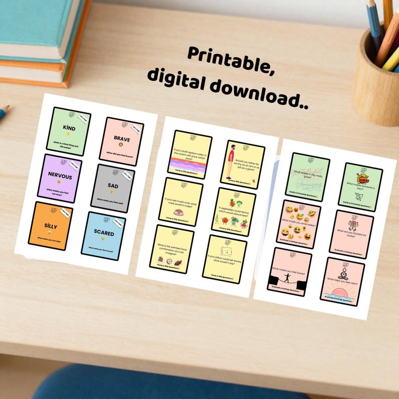 Kids Conversation Cards | Social Emotional Learning Activity, Emotion ...