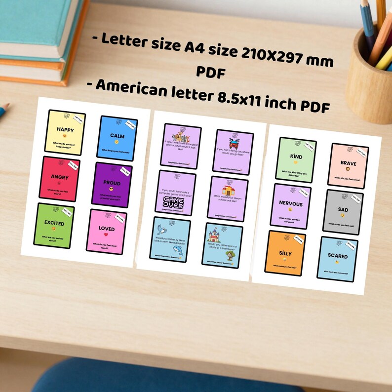 Kids Conversation Cards | Social Emotional Learning Activity, Emotion ...