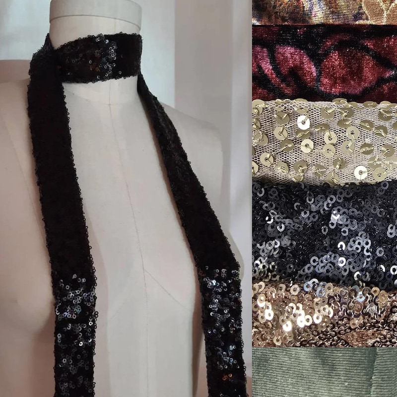 Wool Scarf With Sequin - Etsy