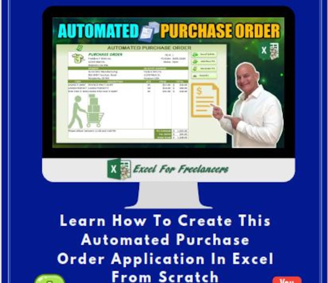 Create an Automated Purchase Order System in Excel | Step-by-step Excel Tutorial - Etsy