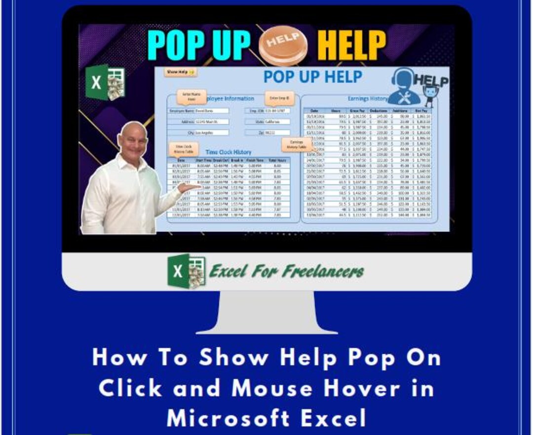 How to Create Interactive Help Pop-ups and Hover Tips in Excel - Etsy UK