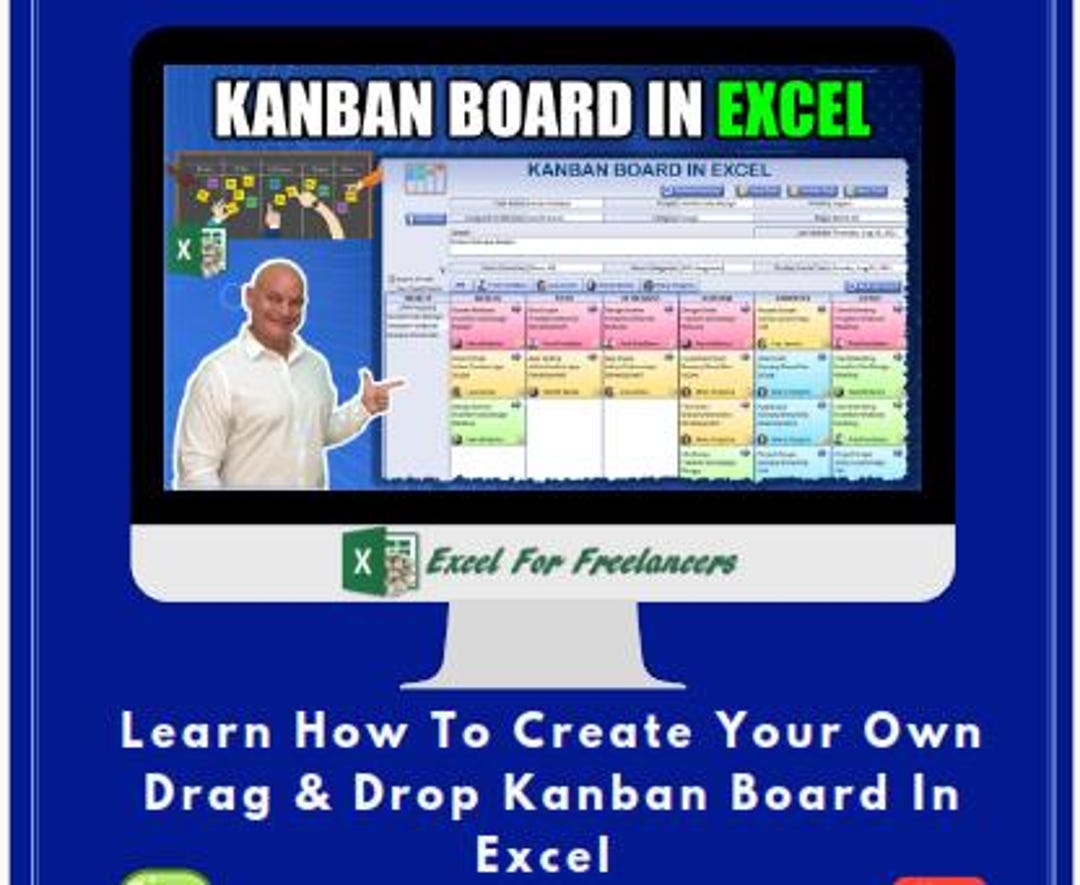 Create a Dynamic Drag and Drop Kanban Board in Excel | Step-by-step ...