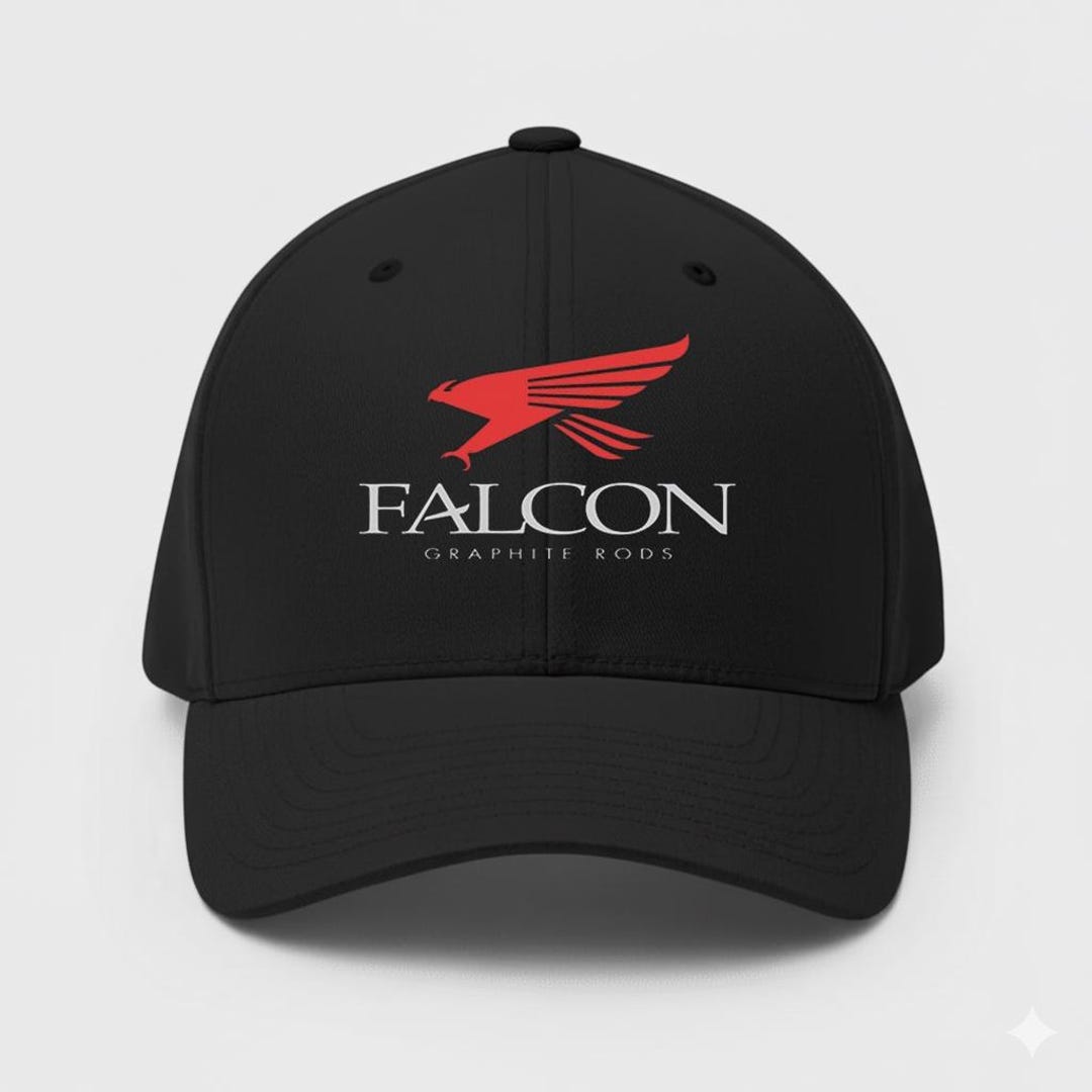 Falcon Graphite Fishing Rod Logo Printed Baseball Cap Adjustable - Etsy