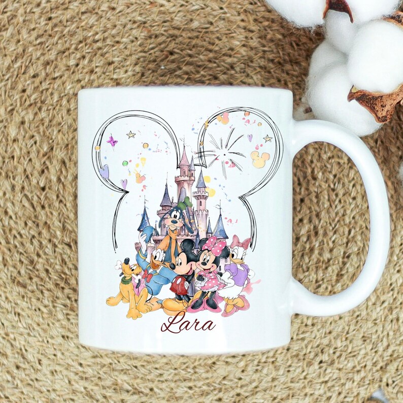 Personalized Mickey and Friends Mug, Custom Name Disney Cup, Kids Gift ...