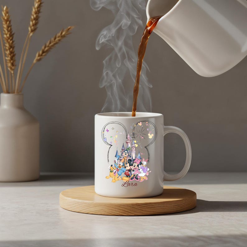 Personalized Mickey and Friends Mug, Custom Name Disney Cup, Kids Gift ...