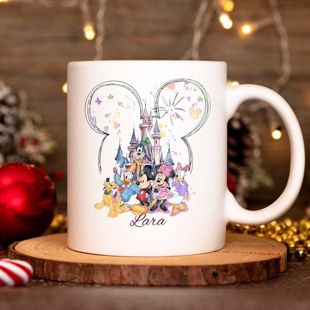 Personalized Mickey and Friends Mug, Custom Name Disney Cup, Kids Gift ...