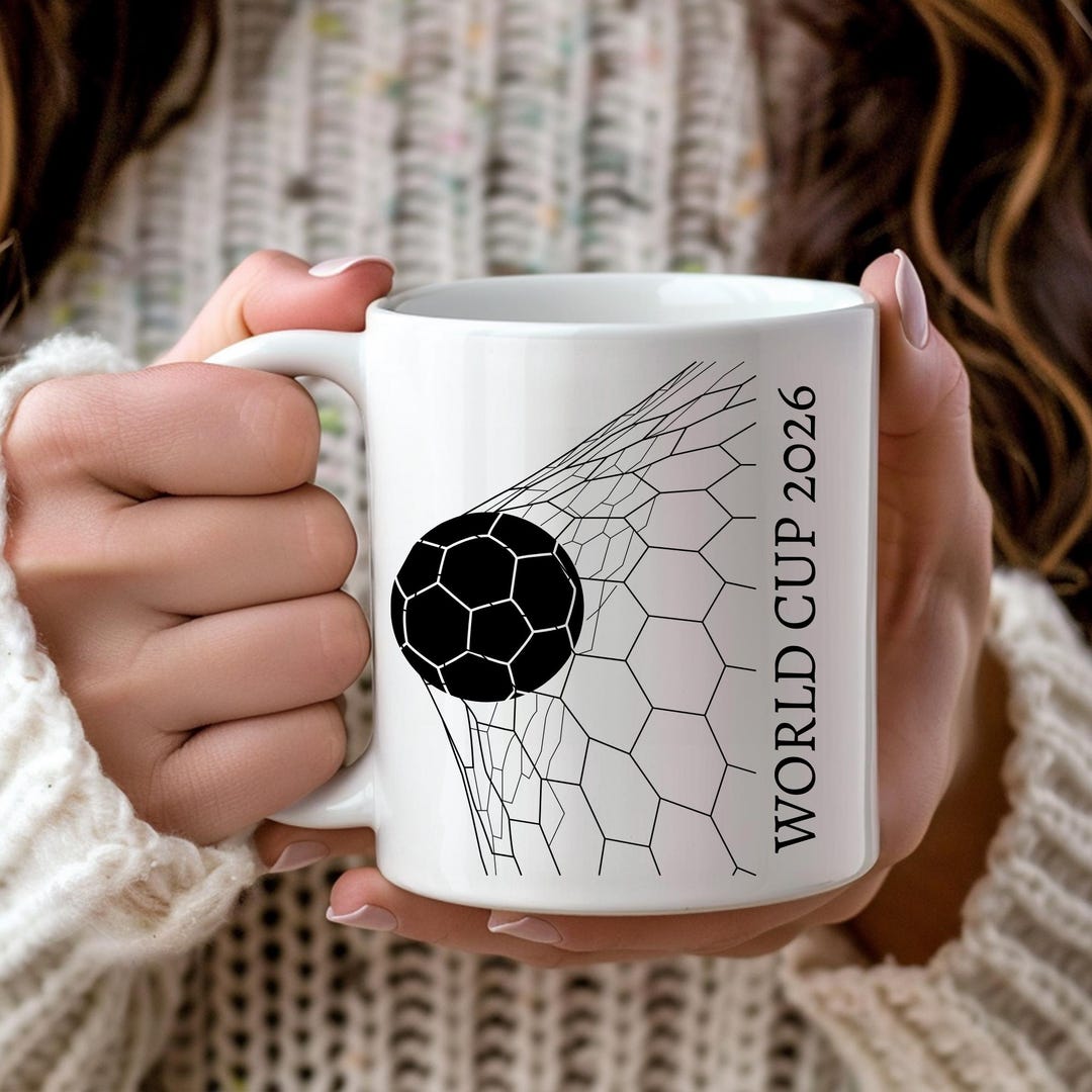 World Cup Goal Net Mug, Soccer Ball Scoring Mug, Football Goal Design ...