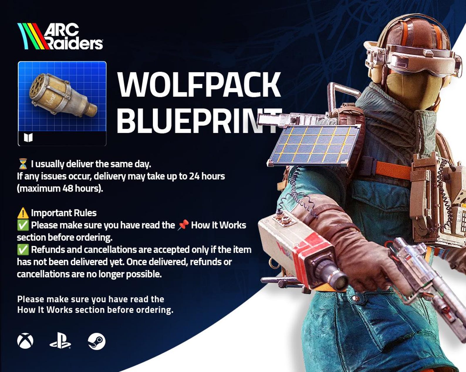 Arc Raiders Wolfpack Blueprint - Etsy