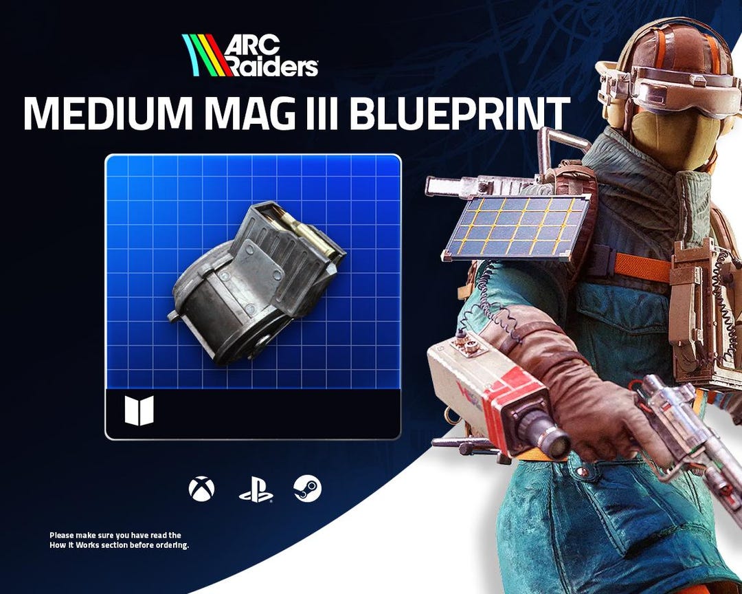Cheap Arc Raiders Extended Medium Magazine III Blueprint | Same Day ...