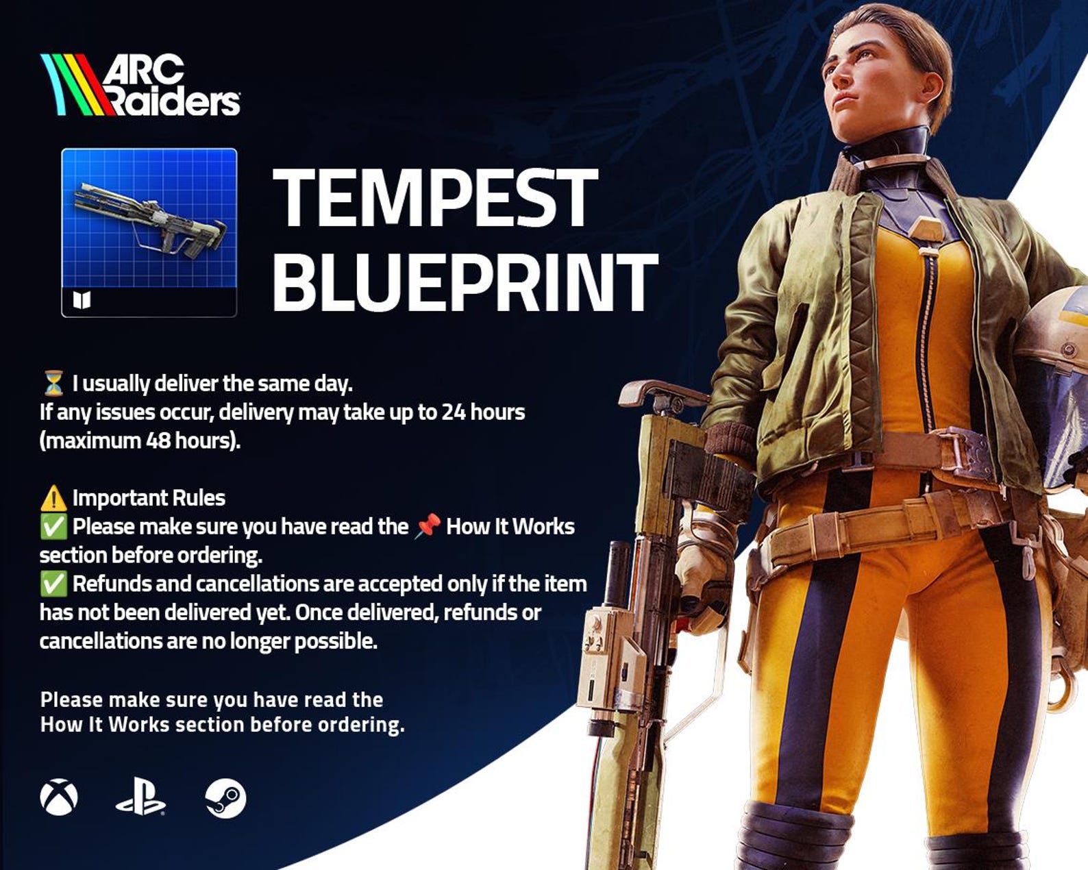 Arc Raiders Tempest Blueprint - Etsy