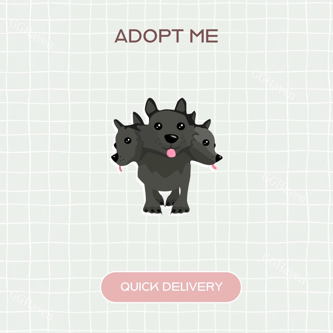 Legendary Cerberus Pet – Roblox Adopt Me, Personalized Gift (digital ...