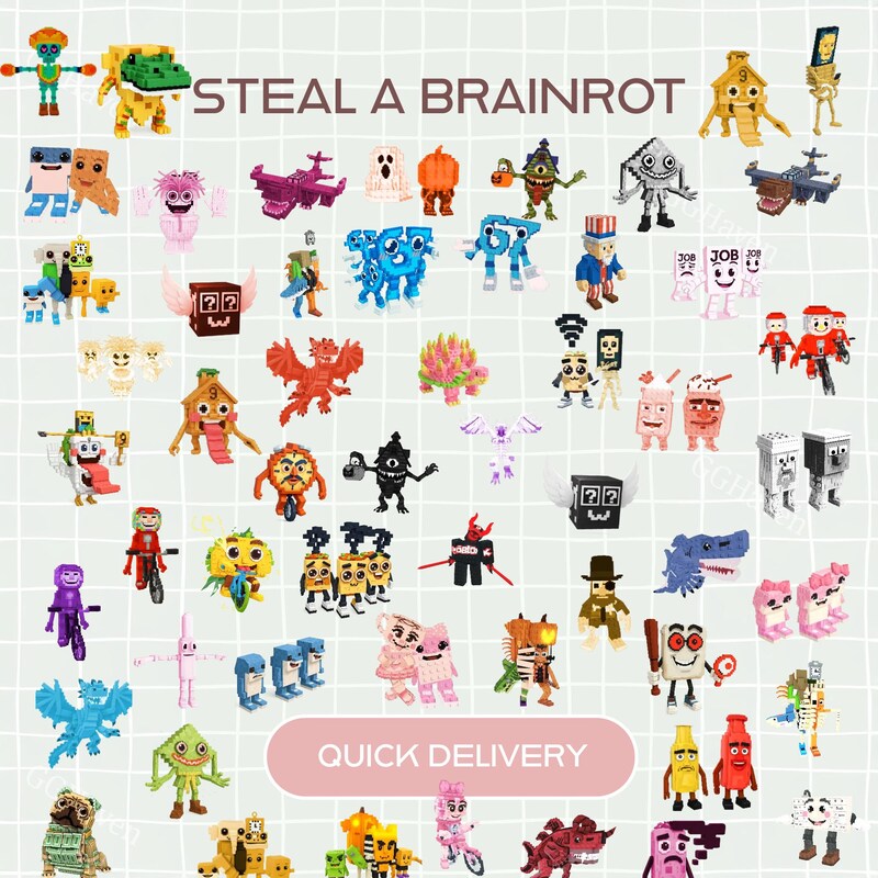 Steal a Brainrot Codes to Type in the Chat - Etsy Canada