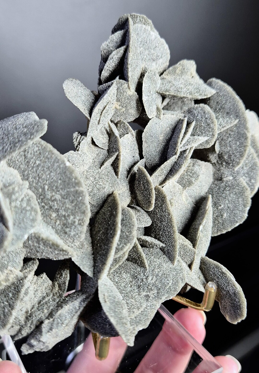 Amazing Large Shaped Gray Sandrose / Selenite on Stand. Peru - Etsy