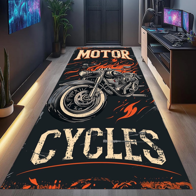 Motorcycle Rug - Etsy