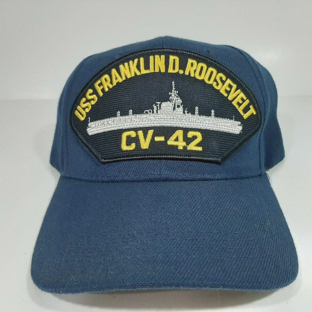 US Navy USS Franklin D Roosevelt CV-42 Men's Cap Hat Navy Blue - Etsy